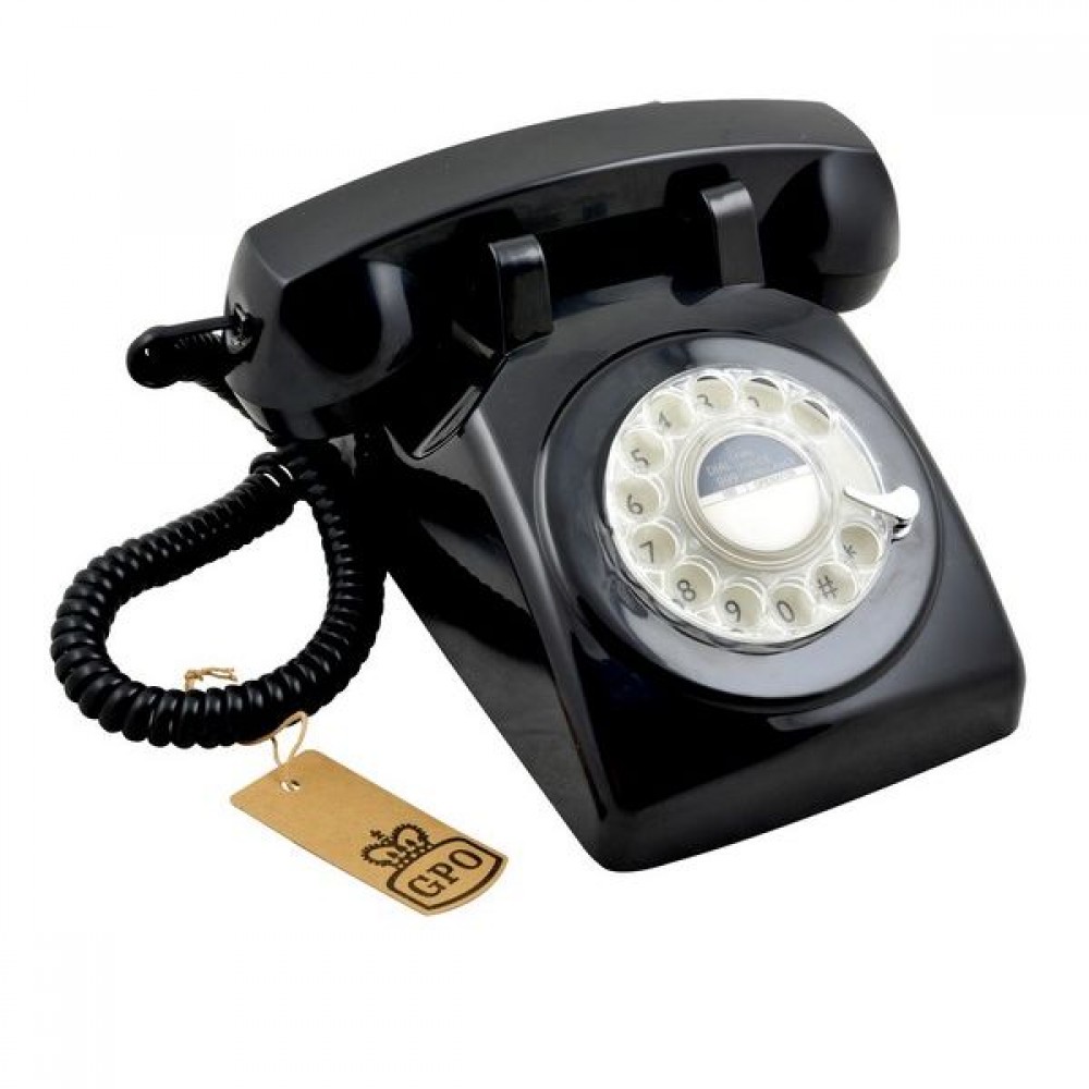 Gpo 746rotarybla Retro Telefoon Met Draaischijf Klassiek